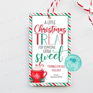 A Little Treat for Someone Sweet Printable Christmas Gift Tag, Hot ...