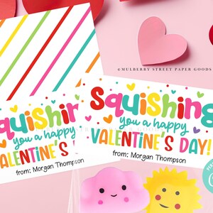 Printable Squishing You a Happy Valentine's Day Bag Topper Printable ...
