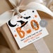 Editable Halloween Gift Tag Canva Template Digital Download Printable ...