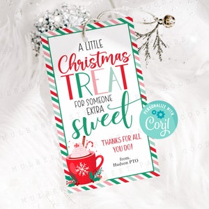 A Little Treat for Someone Sweet Printable Christmas Gift Tag, Hot ...