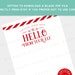 Printable Hello From Your Elf Letter, Editable Elf Arrival Mail ...