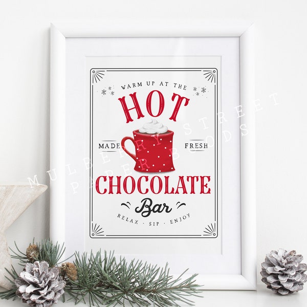 Printable Cocoa Bar Sign - Etsy