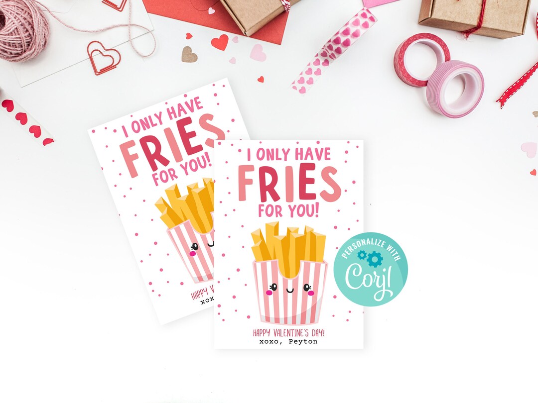 Printable Classroom Valentine's Day Card, Instant Download I Only Have ...