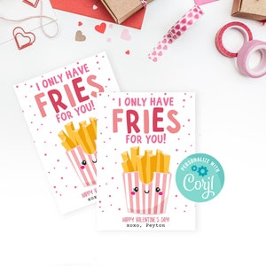 Printable Classroom Valentine's Day Card, Instant Download I Only Have ...