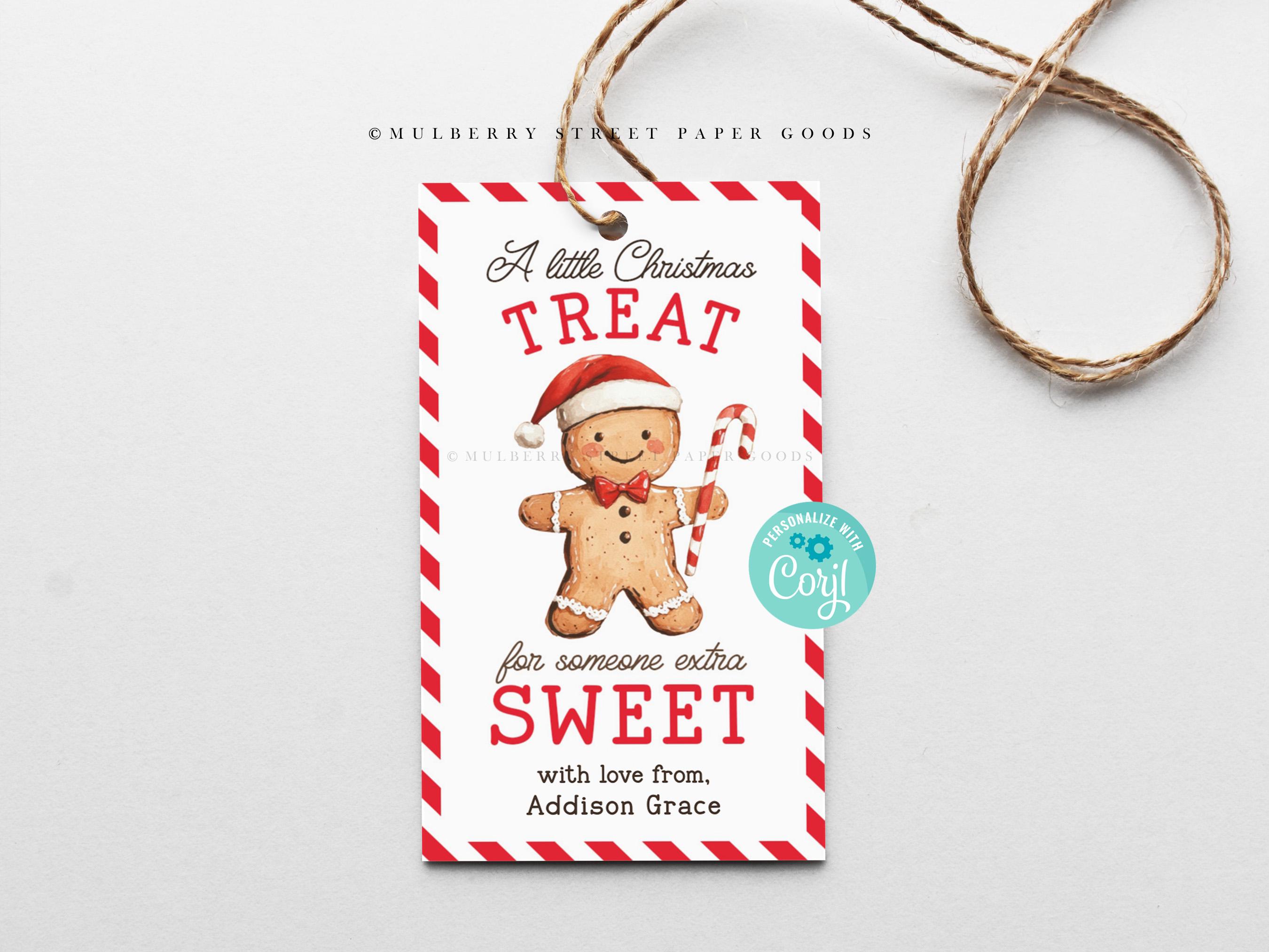 Candy Cane Christmas Gift Tag Printable A Little Treat for Someone ...