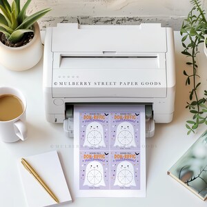 Halloween Playdough Card Holder Printable Instant Download Ghost ...