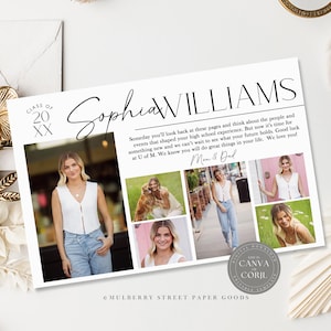Editable Half Page Yearbook Ad Template Digital Download High School ...