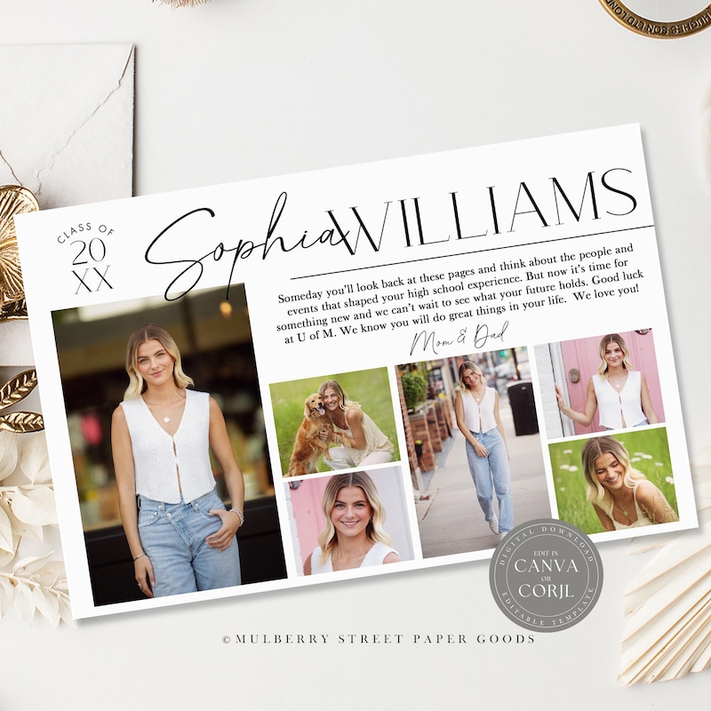 Yearbook Template Psd - Etsy