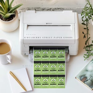 Halloween Slap Bracelet Holder Card Template Halloween Printable ...