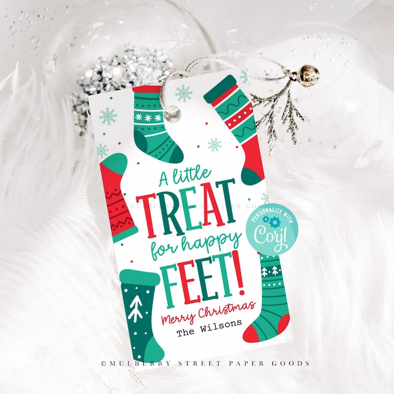 Christmas Sock Gift Tag - 60+ Gift Ideas for 2025