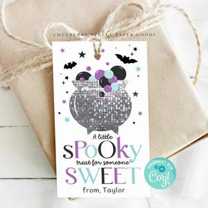 Halloween Gift Tag Printable A Little Spooky Treat for Someone Sweet ...