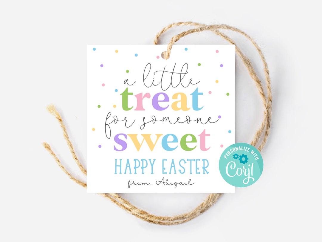 Printable Treat for Someone Sweet Easter Gift Tag Easter Treat Tag ...