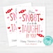 Printable Valentine Hug in a Mug Gift Tag Hot Cocoa Valentine's Day ...