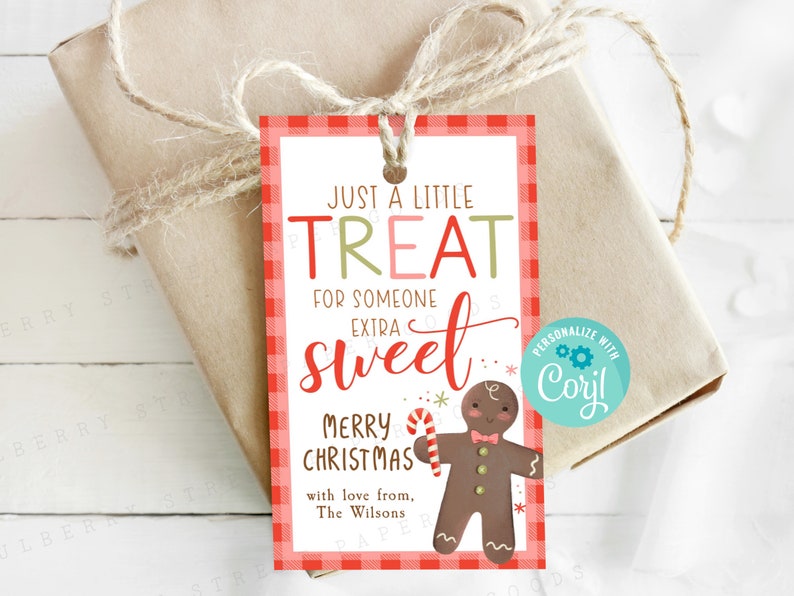 Printable Treat for Someone Extra Sweet Christmas Tag, Merry Christmas ...
