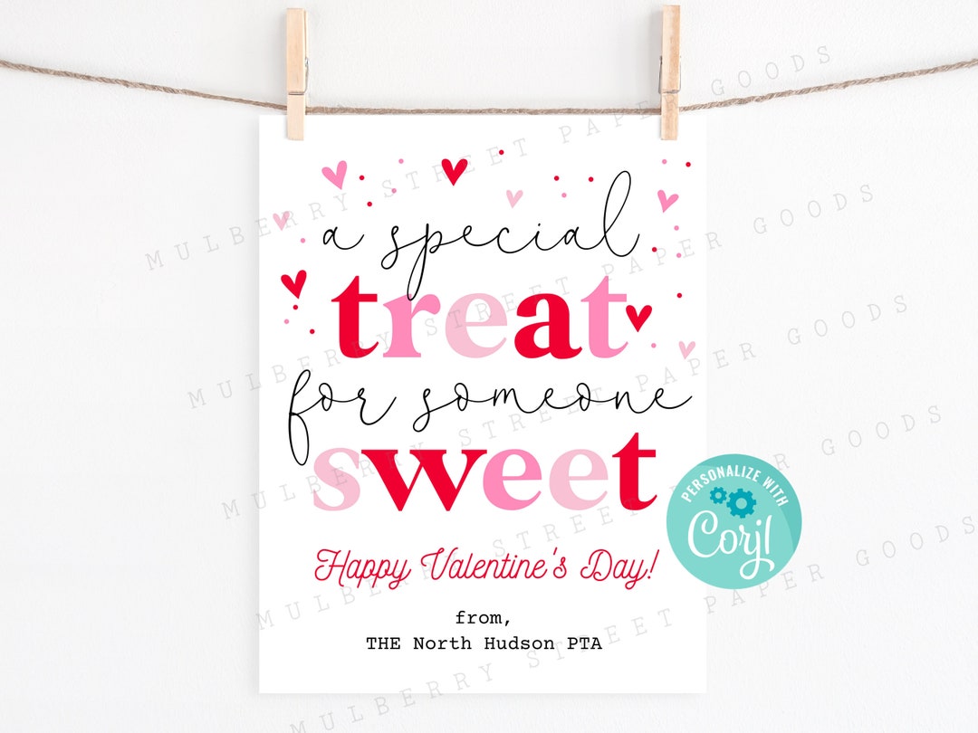 Printable Special Treat for Someone Sweet Happy Valentine's Day 8x10 ...