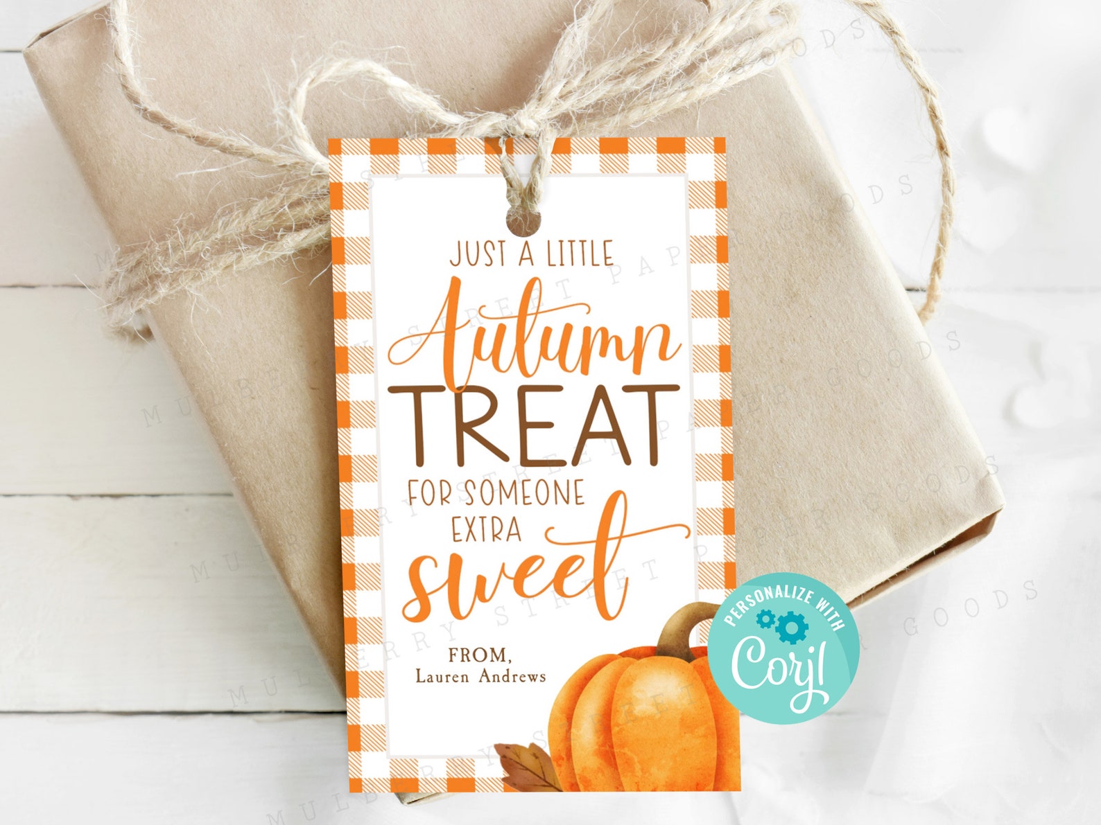 Printable Autumn Treat for Someone Sweet Gift Tag Fall Treat - Etsy