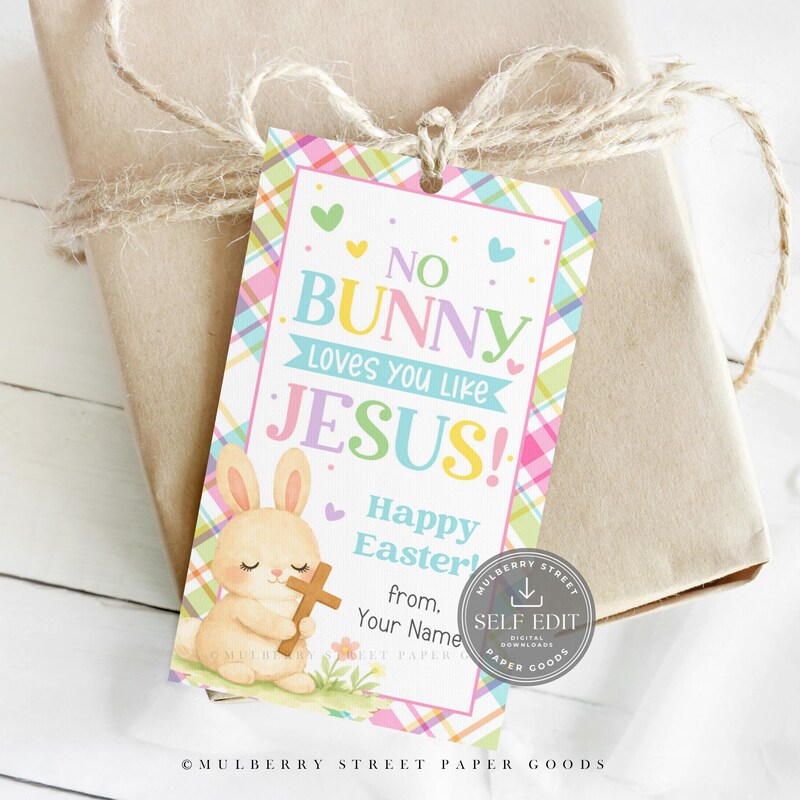 No Bunny Loves You Like Jesus - Etsy