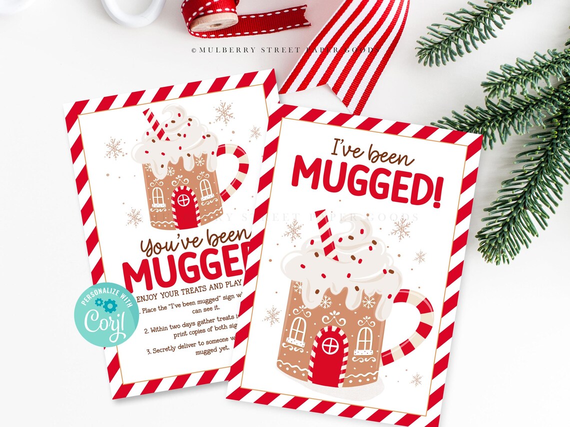 Christmas Mug Exchange Printable Team Building Games Digital Download ...