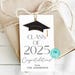 Printable Graduation Gift Tag With Watercolor Grad Cap | Black and Gold ...