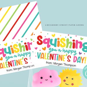 Printable Squishing You a Happy Valentine's Day Bag Topper Printable ...