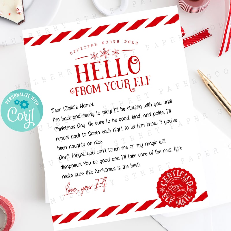Letter From Elf - Etsy