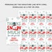 Editable Thanks Snow Much Gift Tag Digital Download Snowman Gift Tag ...
