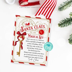 Editable Santa's Magic Key Printable From the Desk of Santa Claus ...