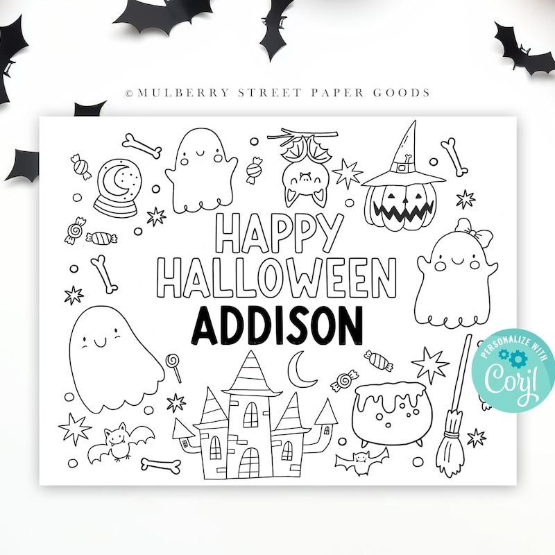 Halloween Placemat - Etsy