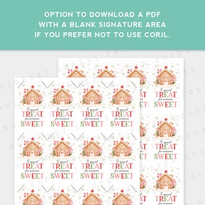 Printable Christmas Treat for Someone Sweet Gift Tag, Gingerbread House ...