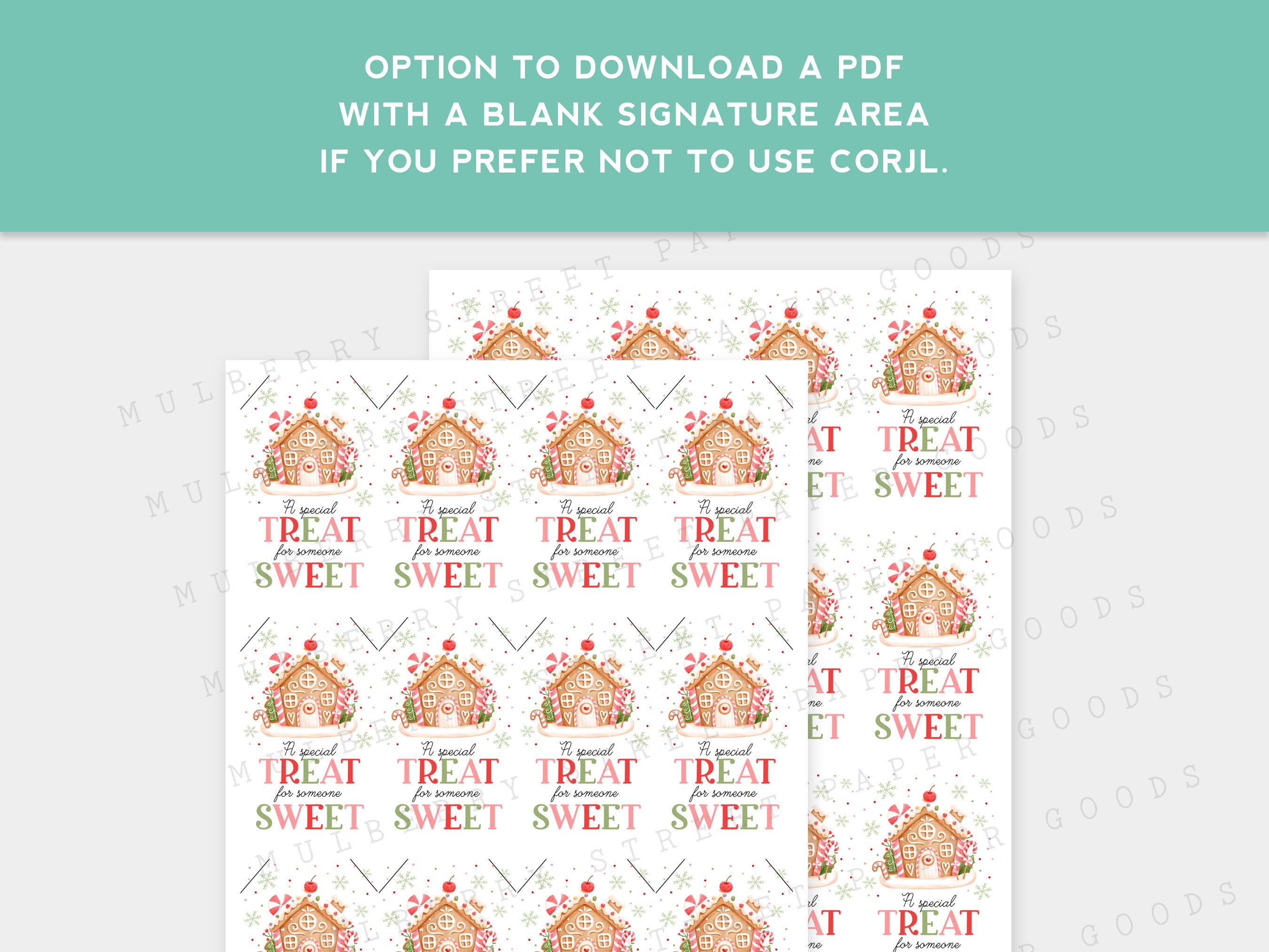Printable Christmas Treat for Someone Sweet Gift Tag - Etsy