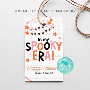 Halloween Gift Tag Printable Spooky Era Friendship Bracelet Halloween ...