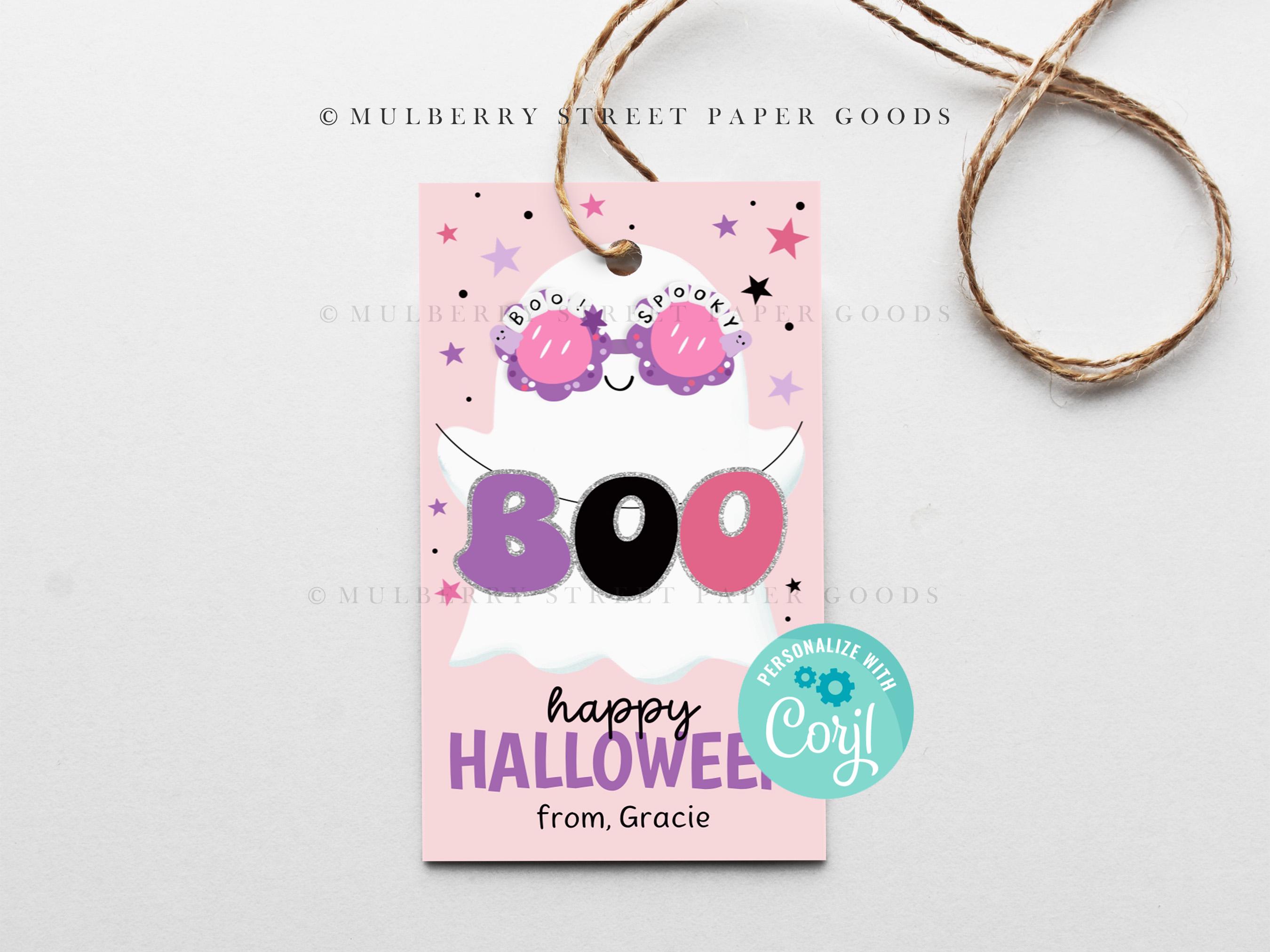 Halloween Gift Tag Printable Instant Download Halloween Party Favor ...