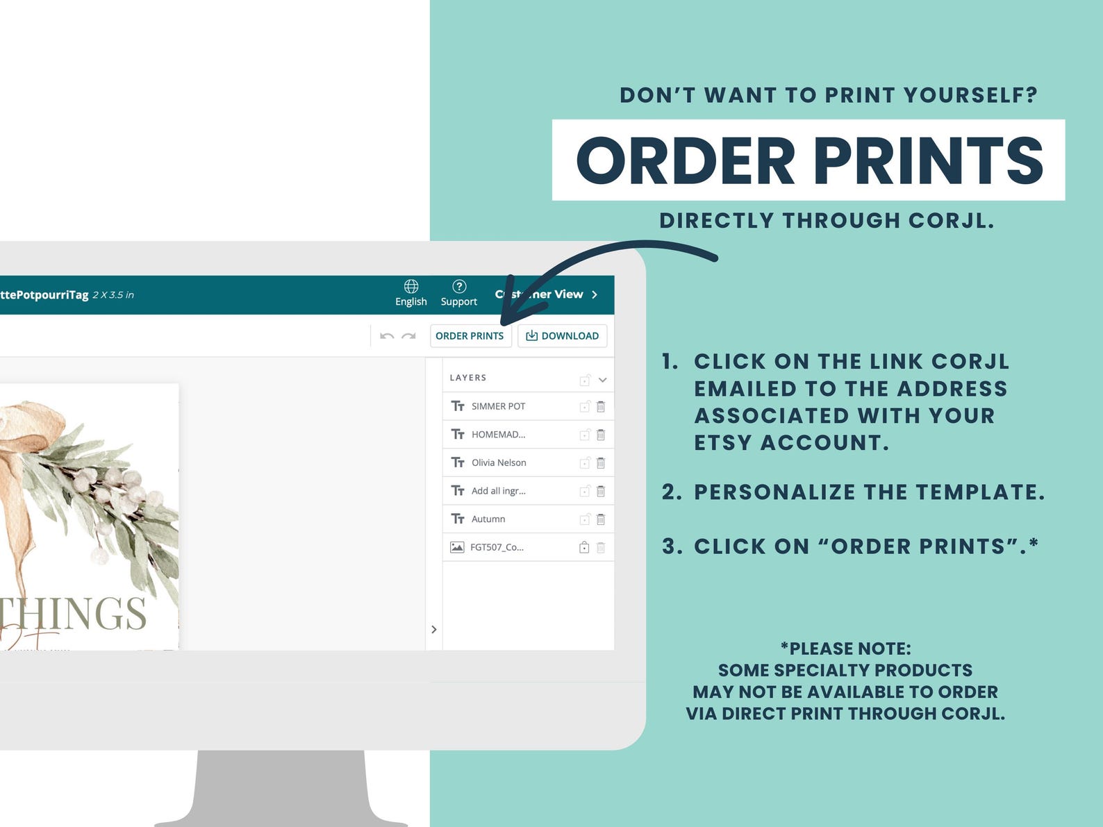 Happy Fall Teacher Gift Tag Printable Digital Download Pumpkin I Couldn ...