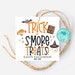 Printable Smore Treats Bag Tag, Happy Halloween Gift Bag Tag, Trick or ...