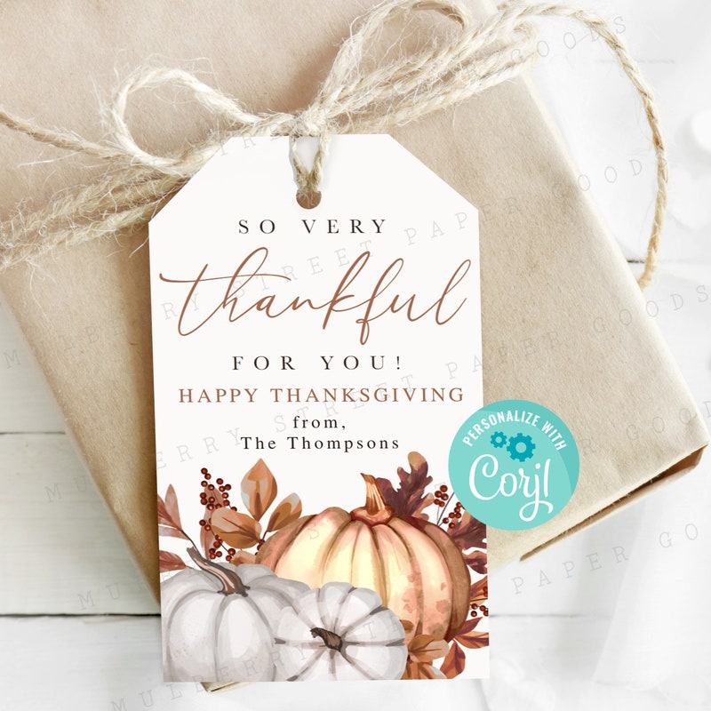 Thanksgiving Tags - Etsy