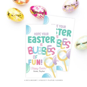 Printable Easter Bubbles Gift Tag, Hope Your Easter is Bubbles of Fun ...