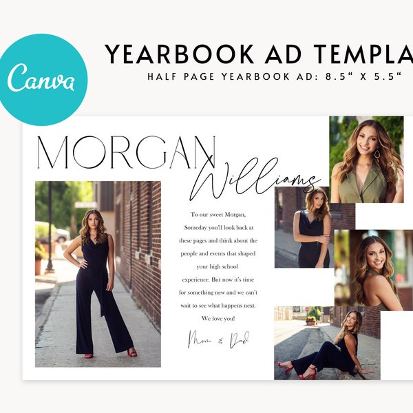Senior Yearbook Ad - Etsy