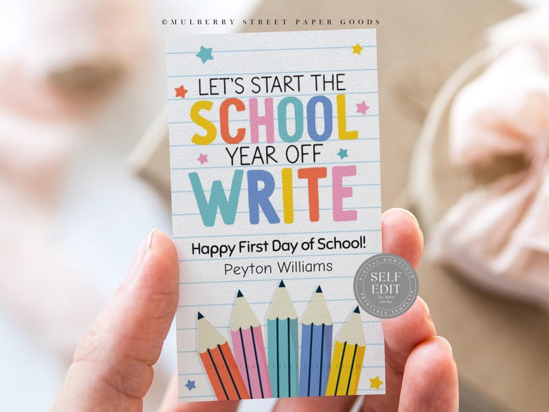 Let's Start the School Year off Write, Welcome Back to School Pencil ...