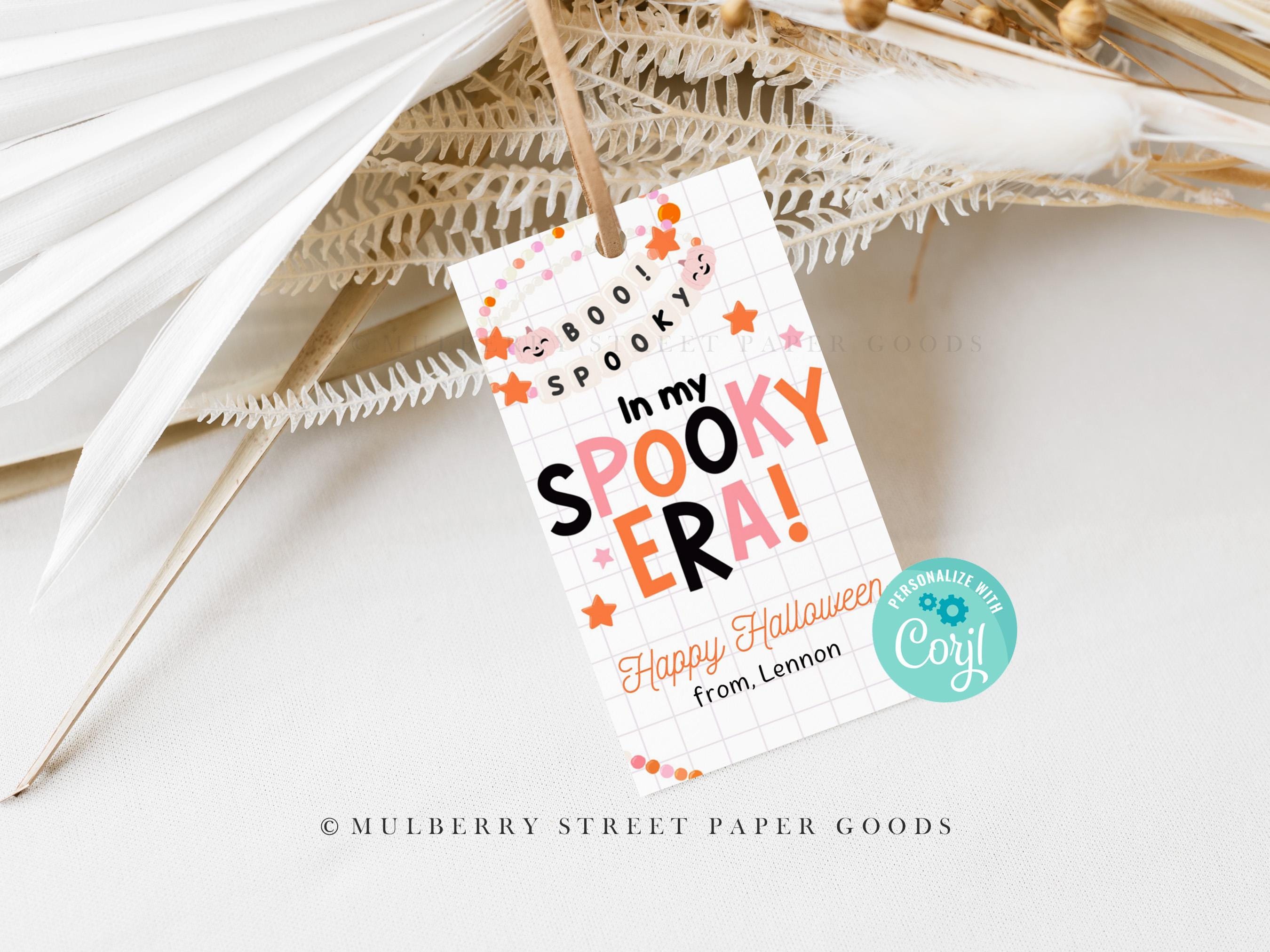 Halloween Gift Tag Printable Spooky Era Friendship Bracelet Halloween ...