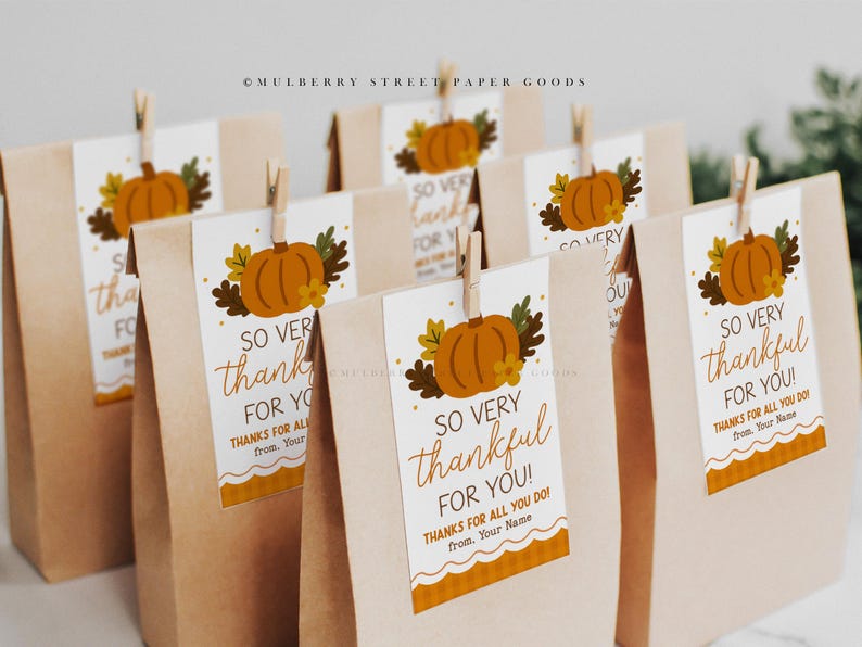 Printable Fall Gift Tag Digital Download Canva Template so Very ...