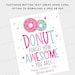 Printable Donut Forget How Awesome You Are 8x10 Wall Print, Employee ...
