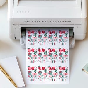 Christmas Gift Tag Printable Coworker Gift Instant Download Christmas ...