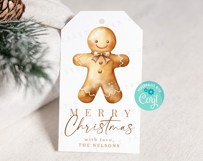 Gingerbread Men Gift Tags Gingerbread Men Christmas Tags - Etsy