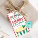 Christmas Popcorn Gift Tag, Holiday Popcorn Treat Bag Tag Printable ...