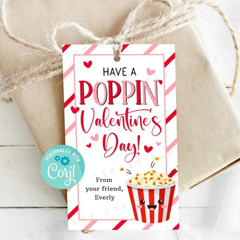 Popcorn Valentine - Etsy