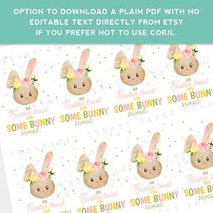 Printable Easter Treat for Some Bunny Sweet Gift Tag, Instant Download ...