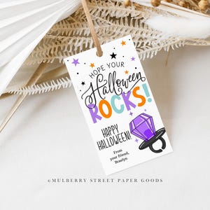 Halloween Ring Pop Gift Tag Printable Halloween Party Favor Gift ...