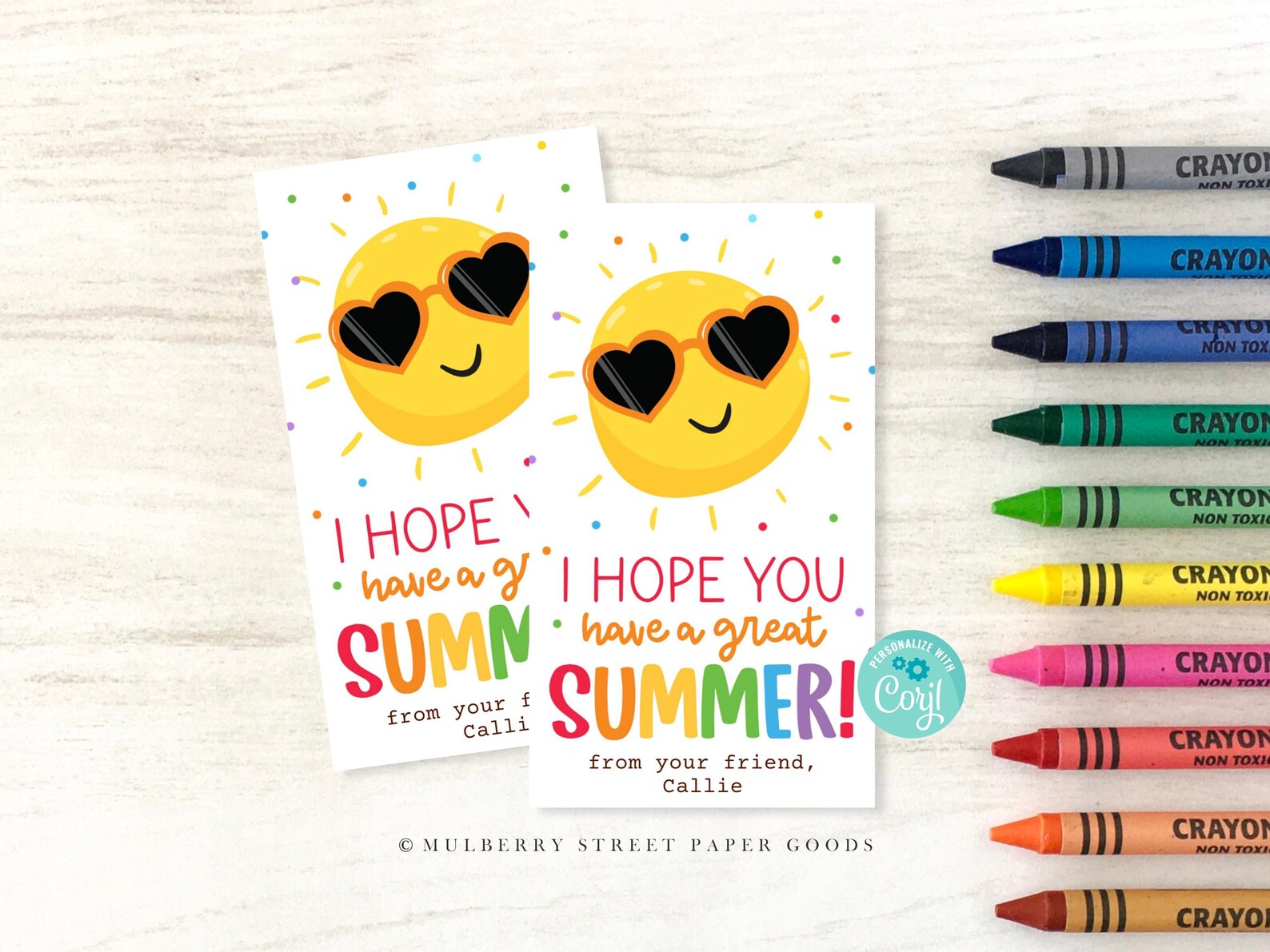 I Hope You Have A Great Summer Printable Gift Tag Template Last Day of ...