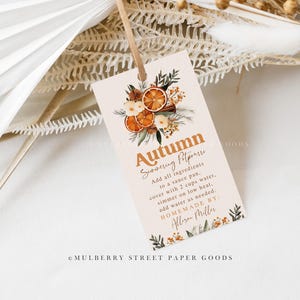 Editable Autumn Stovetop Potpourri Gift Tag Fall Simmering Potpourri ...