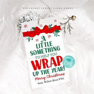 Christmas Gift Wrap Tag Digital Download A Little Something to Help You ...